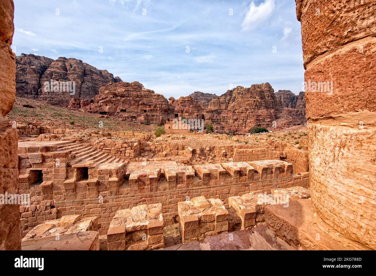 Ruins of an ancient city Petra. Jordan Kingdom Stock Photo - Alamy
