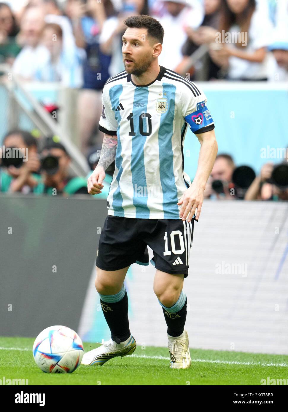 Argentina's Lionel Messi during the FIFA World Cup Group C match at ...
