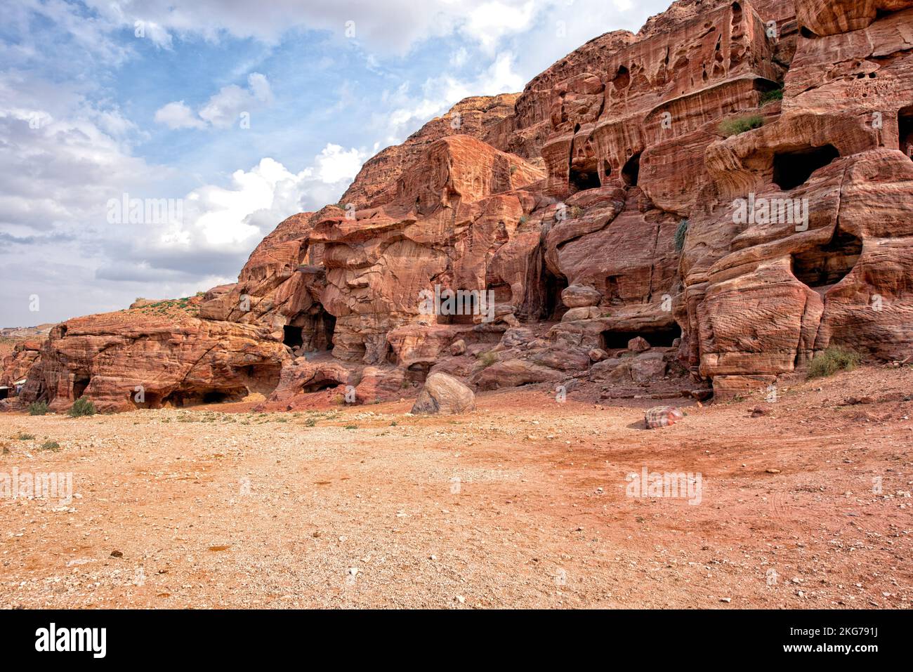 Ruins of an ancient city Petra. Jordan Kingdom Stock Photo - Alamy