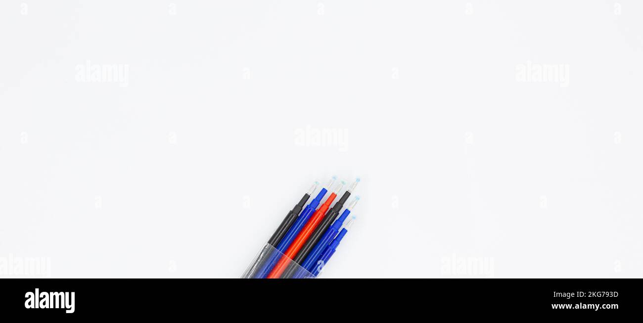 colorful pens isolated on white background Stock Photo - Alamy
