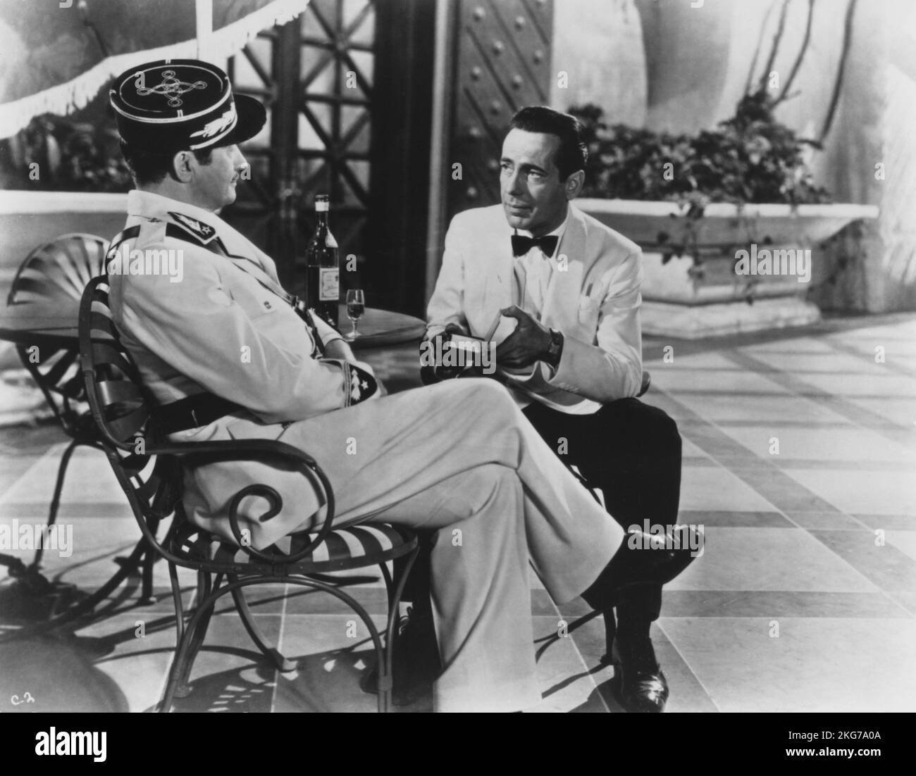 Casablanca Year : 1942 USA Director : Michael Curtiz Claude Rains, Humphrey Bogart Stock Photo ...