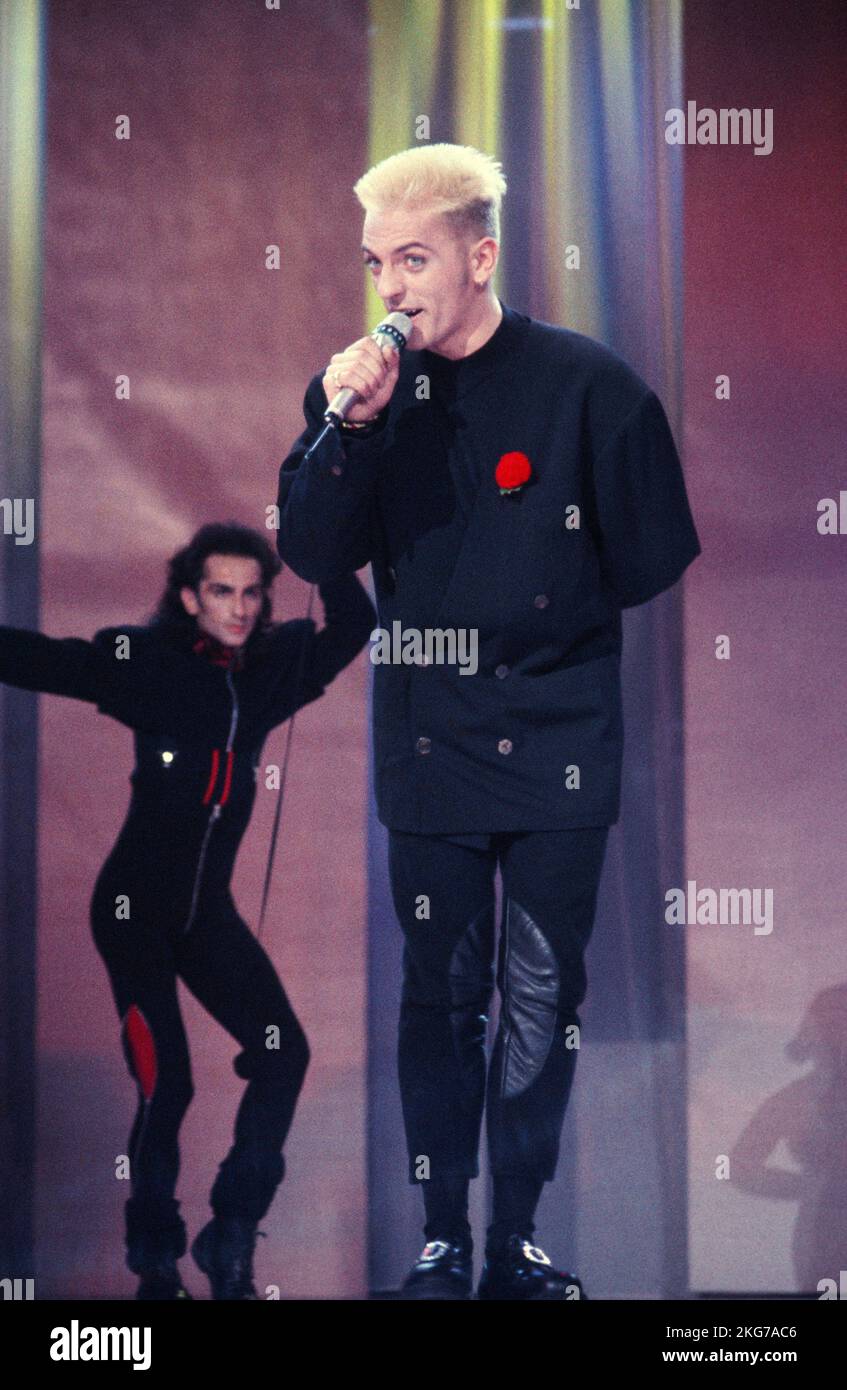 Off (German singer and DJ, real name Sven Väth) on the set of the TV ...