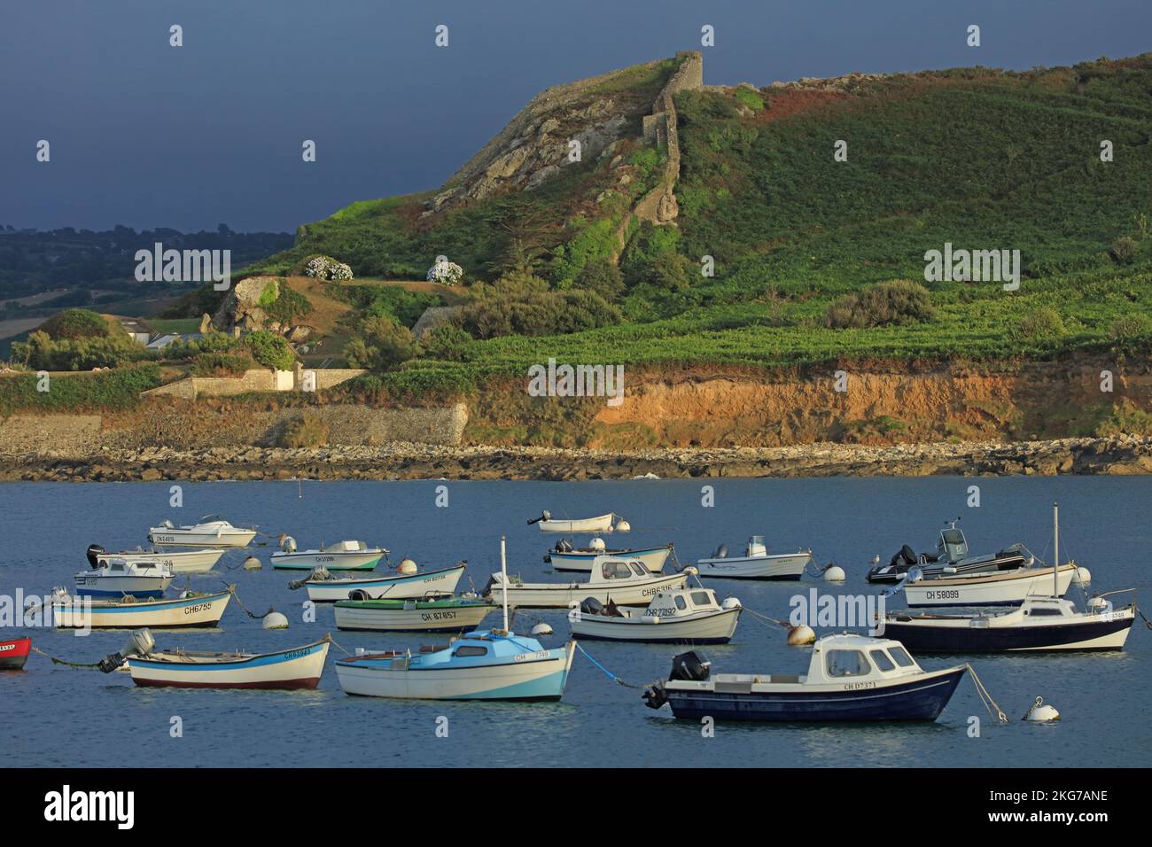 France, Manche. Omonville-la-Rogue, the small port of Hable Stock Photo ...