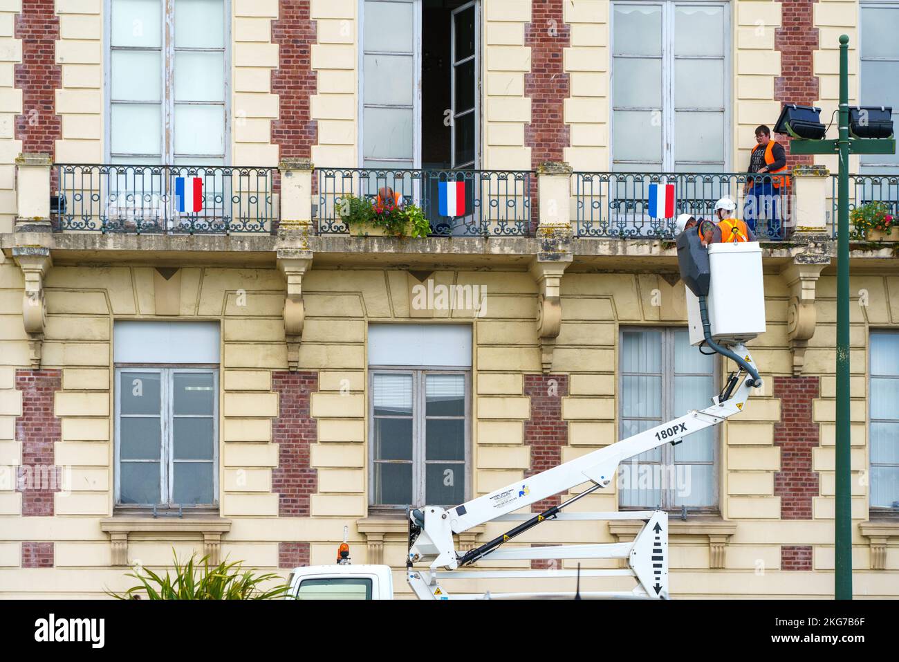 France, Normandy region (Normandie), Calvados, Trouville, quai Fernand ...
