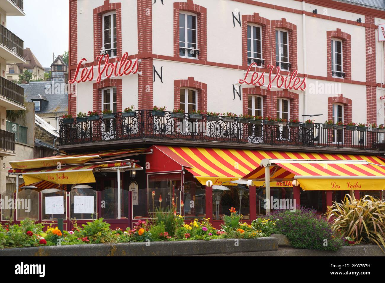 France, Normandy region (Normandie), Calvados, Trouville, quai Fernand ...