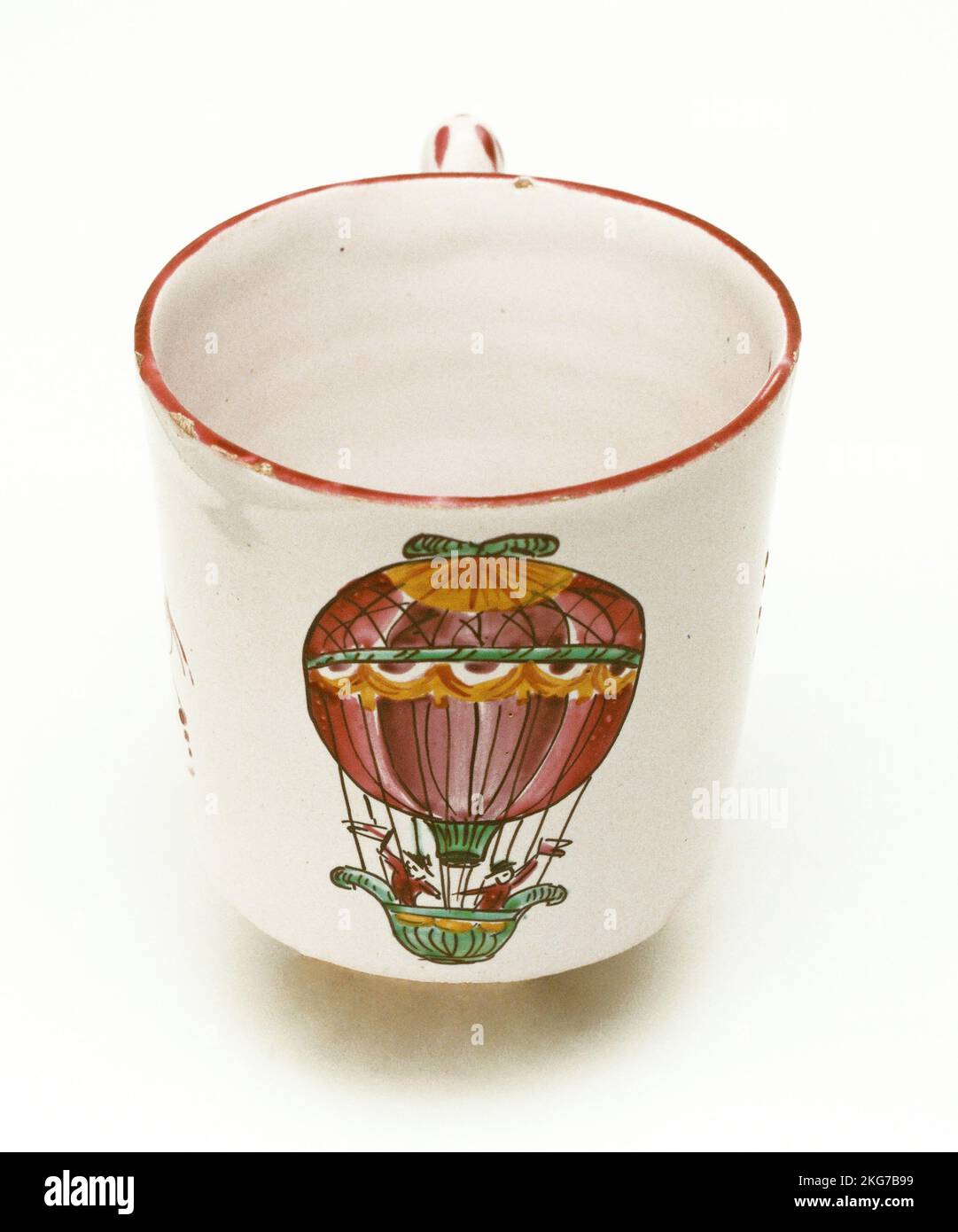 Cup - Moustiers, Ferrat brothers' factory Decoration representing the ...