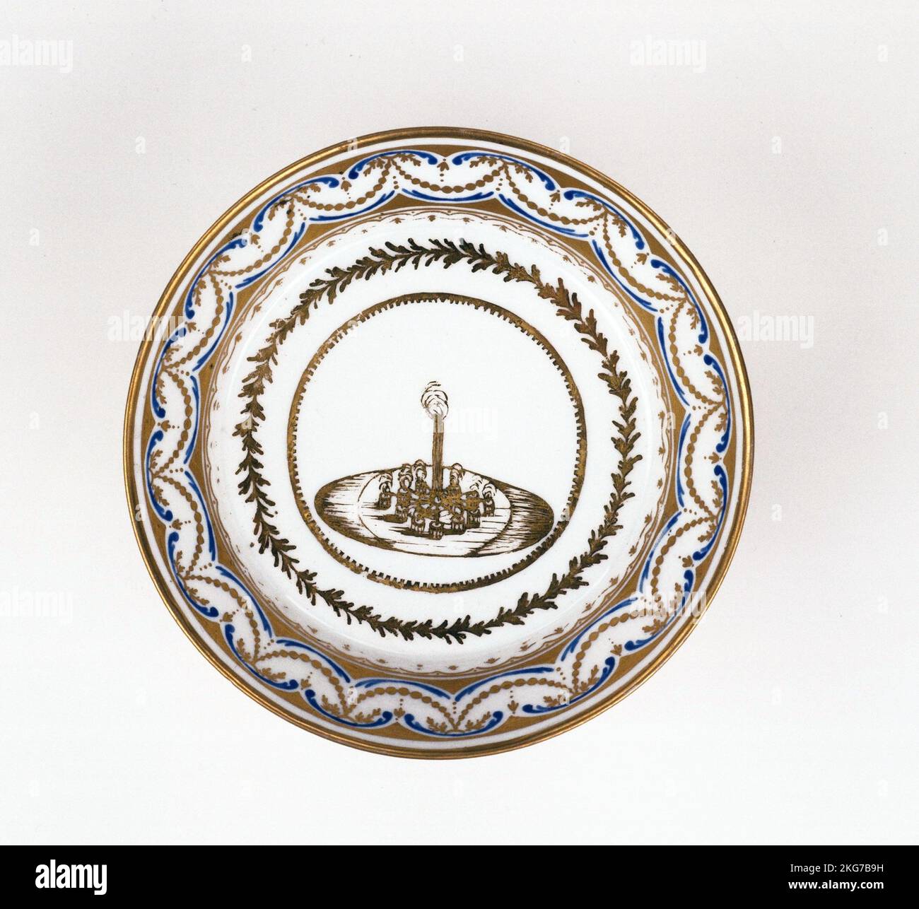 Saucer - Fabrique de Clignancourt du comte de Provence (Count of ...