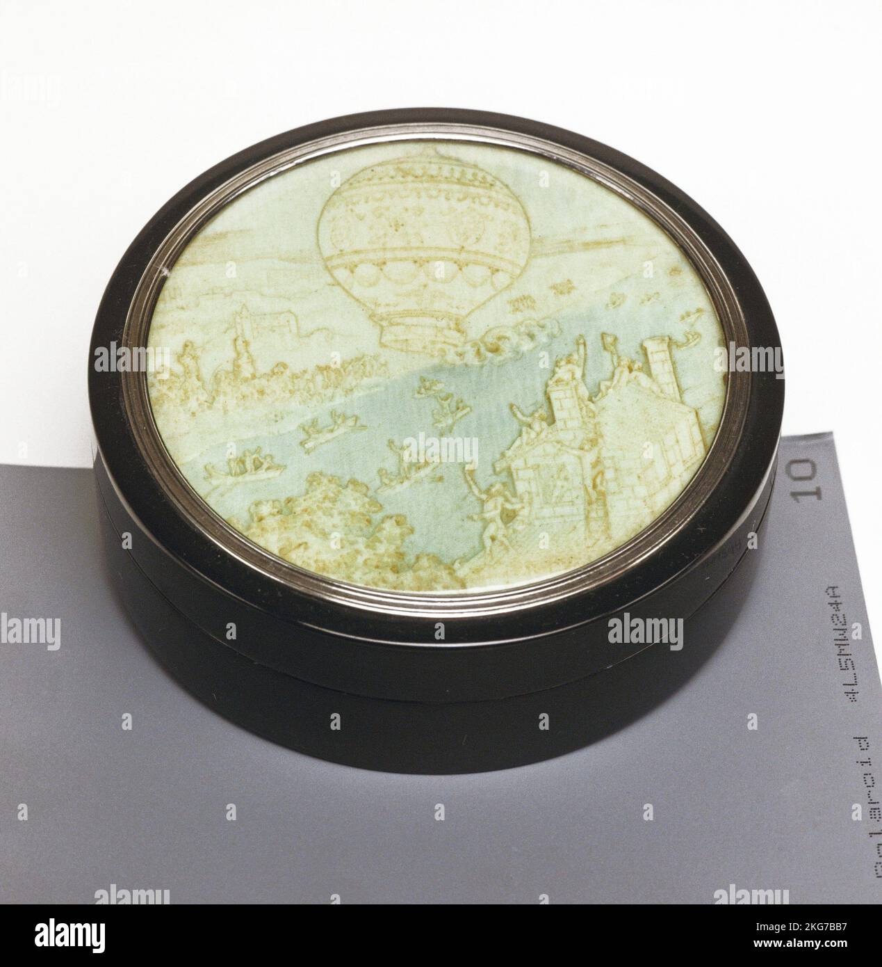 Box representing the first human balloon flight. Jean-François Pilâtre ...