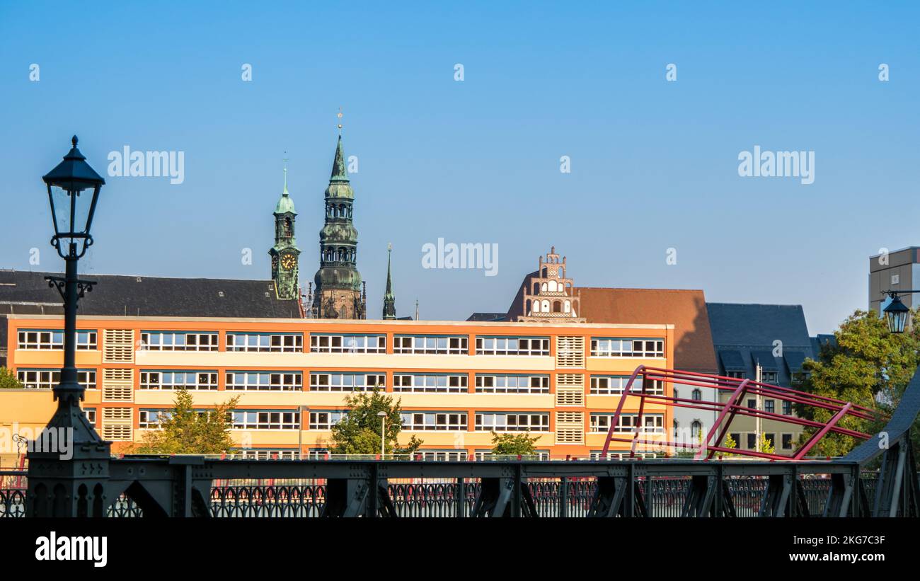 Panorama City from Zwickau in East Germany Stock Photo - Alamy