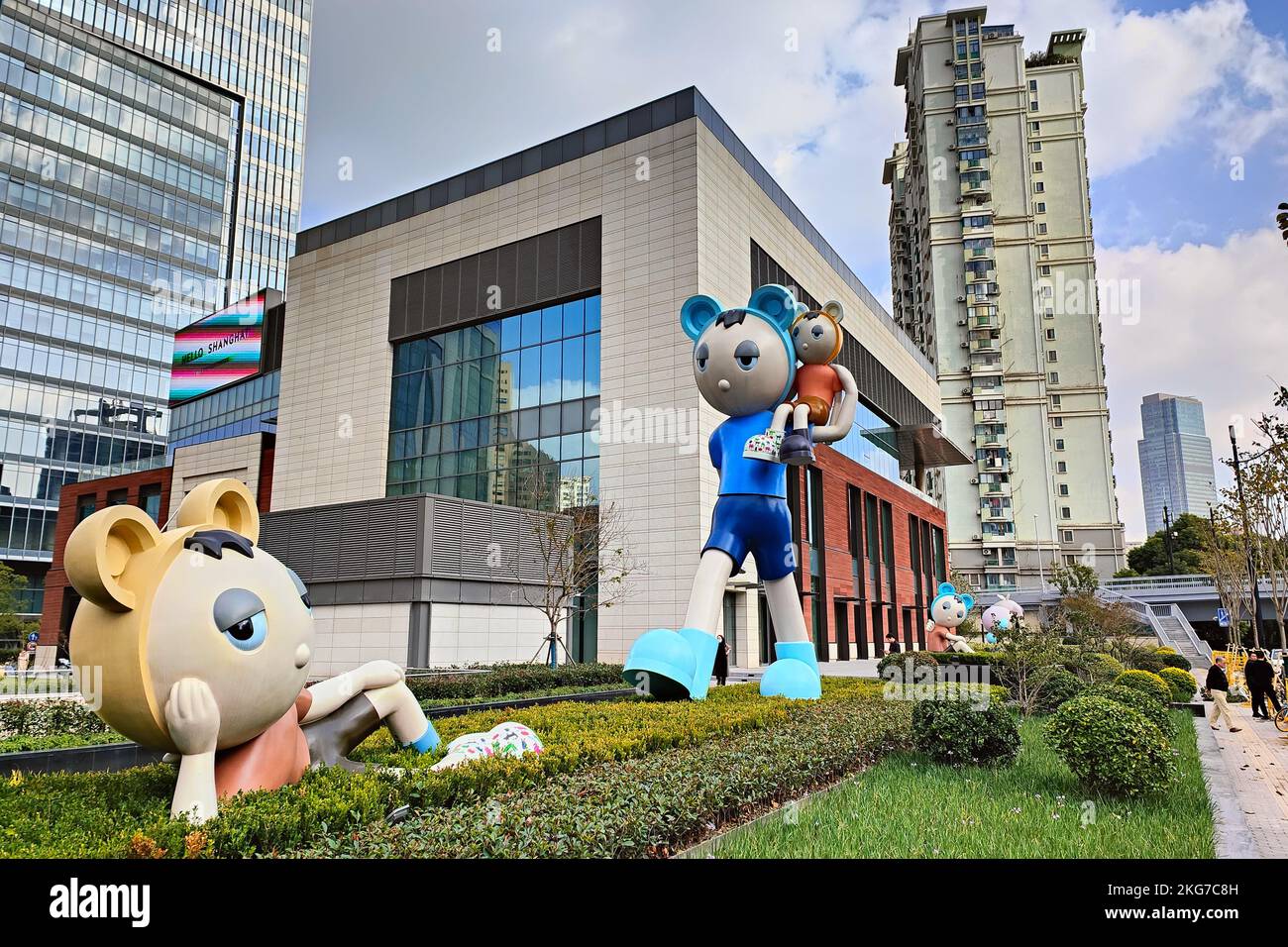 Unique-designed statues on the streets in Shanghai, China, 21 November ...