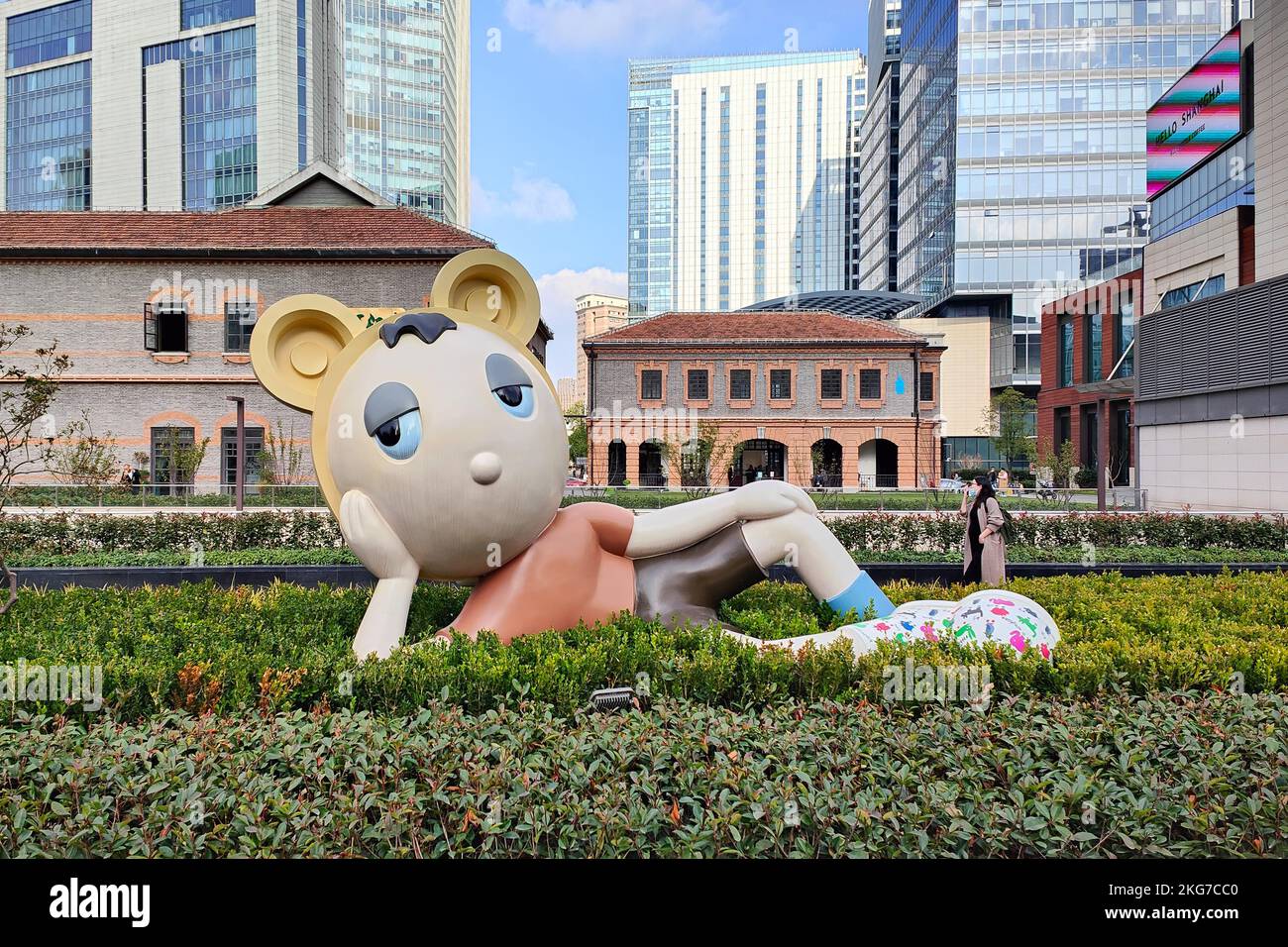 Unique-designed statues on the streets in Shanghai, China, 21 November ...