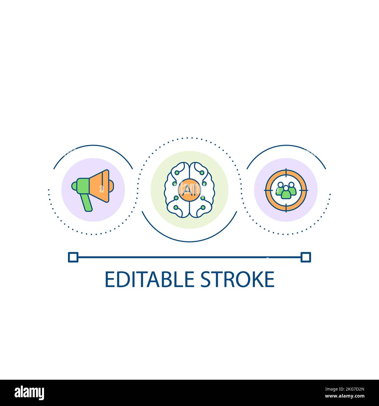 AI marketing loop concept icon Stock Vector Image & Art - Alamy