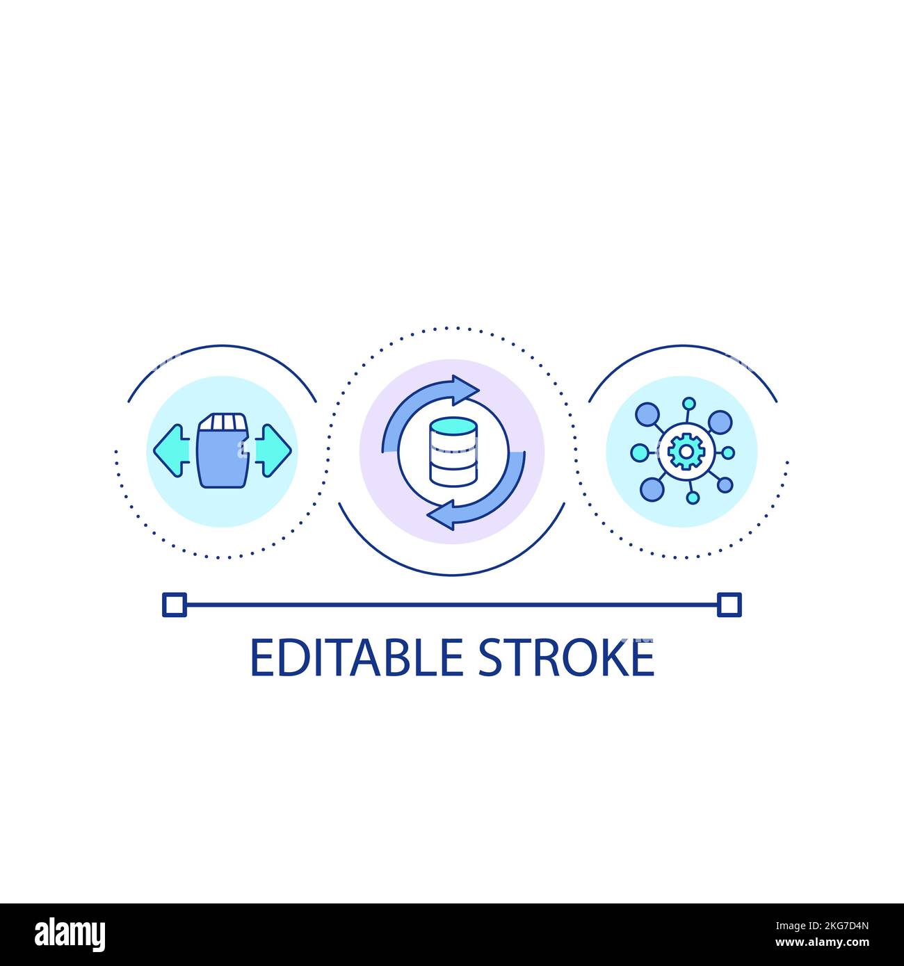 Large database size loop concept icon Stock Vector Image & Art - Alamy Large database size loop concept icon Stock Vector Image & Art - Alamy