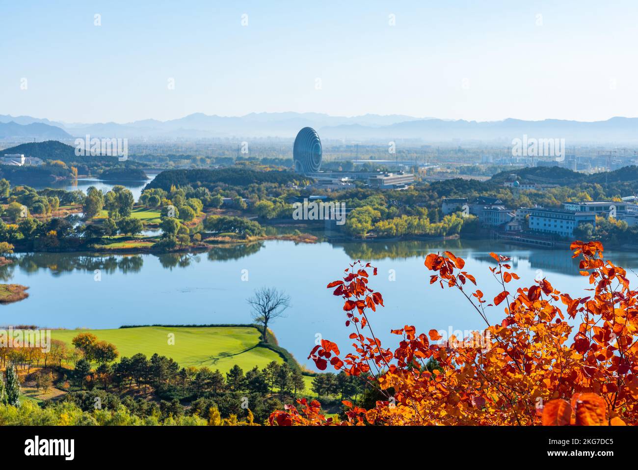 Aerial Photos show the gorgeous views of Yanqi Lakeside in Beijing ...