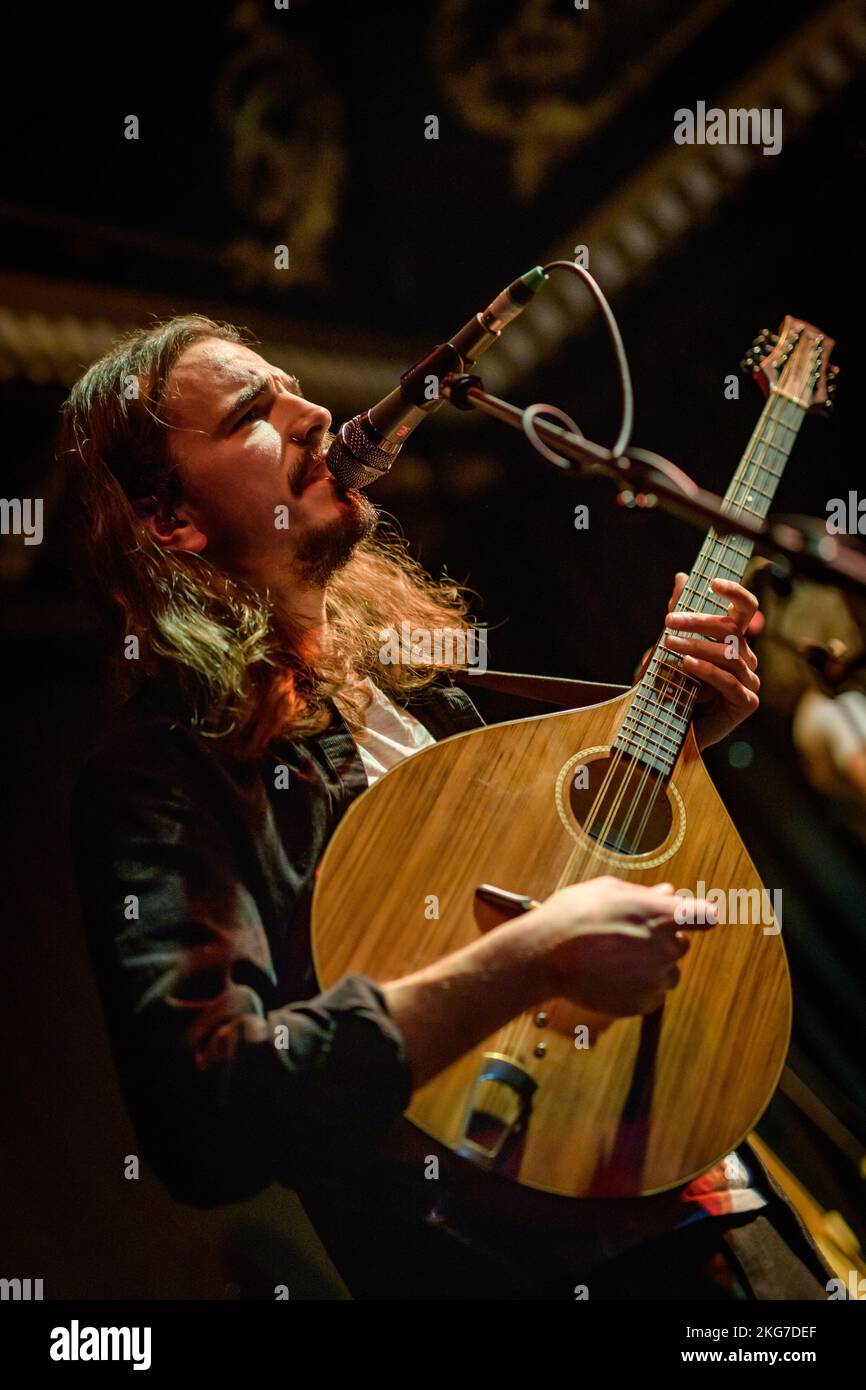 Edinburgh, Scotland. Mon 21 November 2022. Folk band The Trials of Cato ...