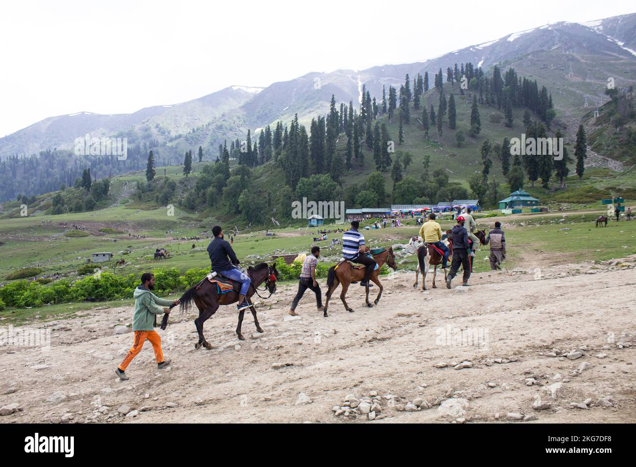 horse riding in kashmir Stock Photo - Alamy