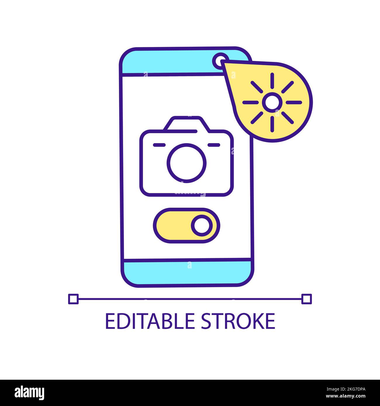 Smartphone ambient light sensor RGB color icon Stock Vector Image & Art ... Smartphone ambient light sensor RGB color icon Stock Vector Image & Art ...