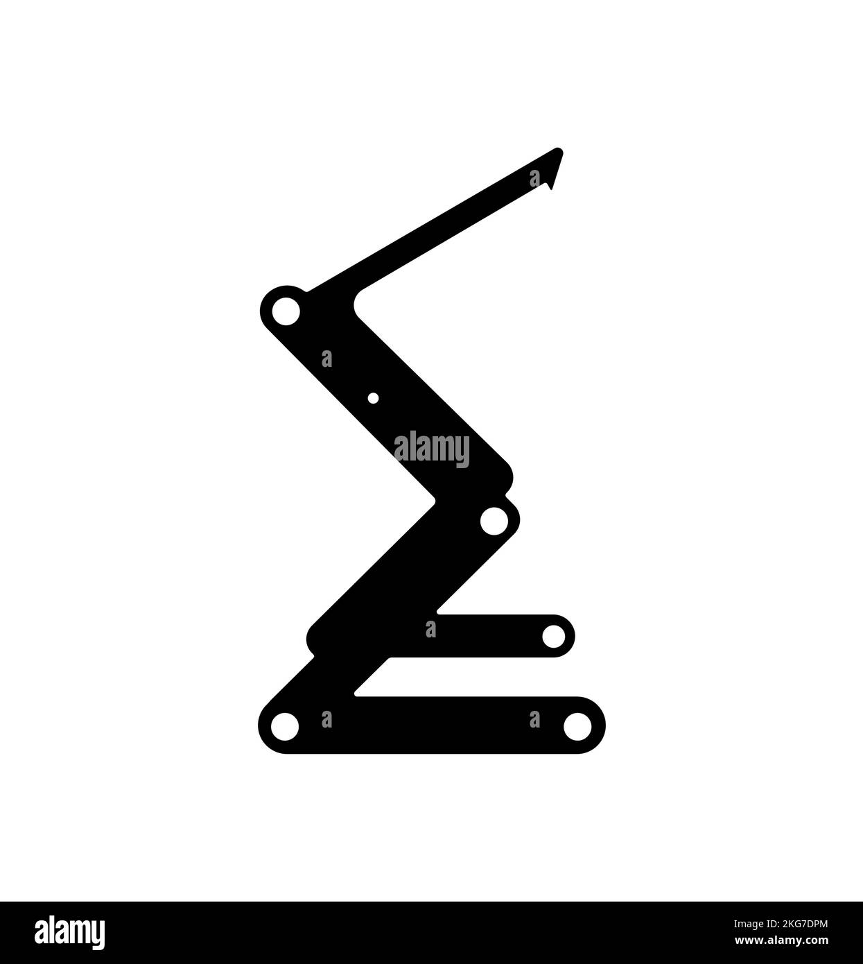 A laptop stand Silhouette, computer riser vector isolated on white ...