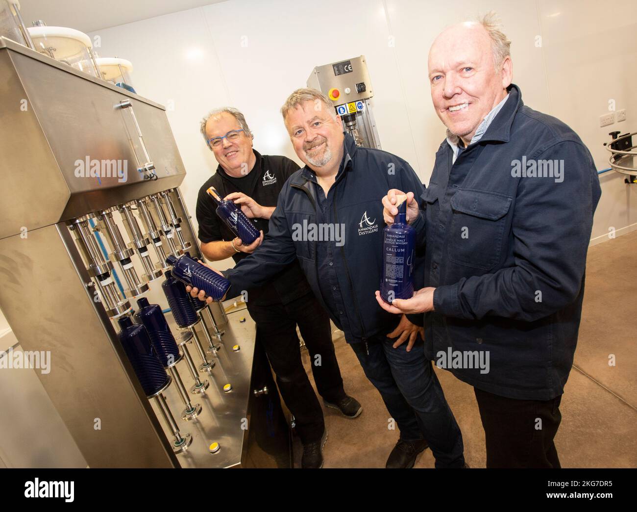 The official opening of bottling plant at Annandale Distillery, Annan ...