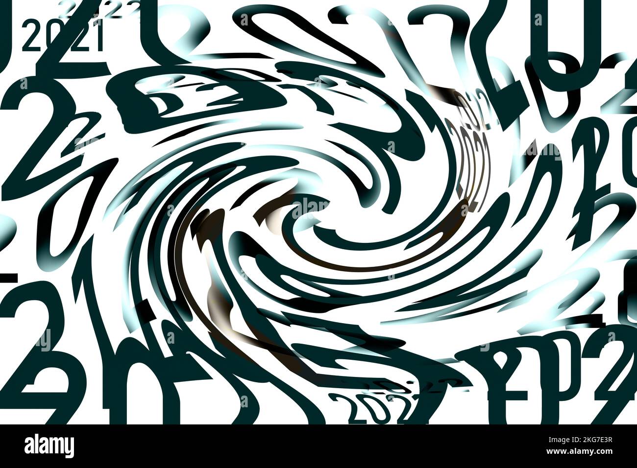 light abstract geometric background with numbers with twisting effect ...