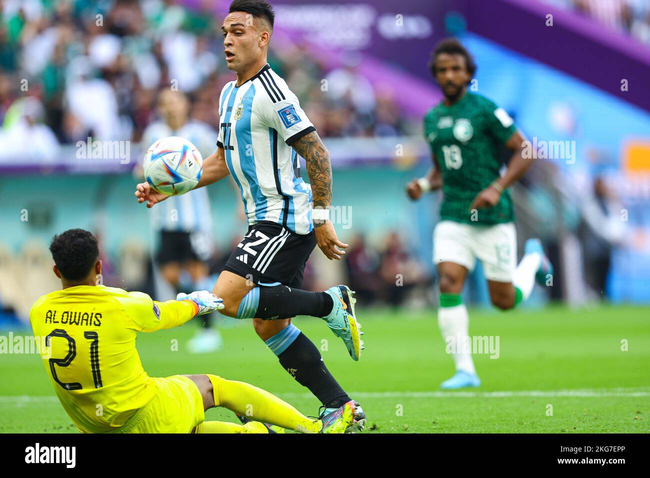 Lautaro Martinez during the FIFA World Cup Qatar 2022 Group C match ...