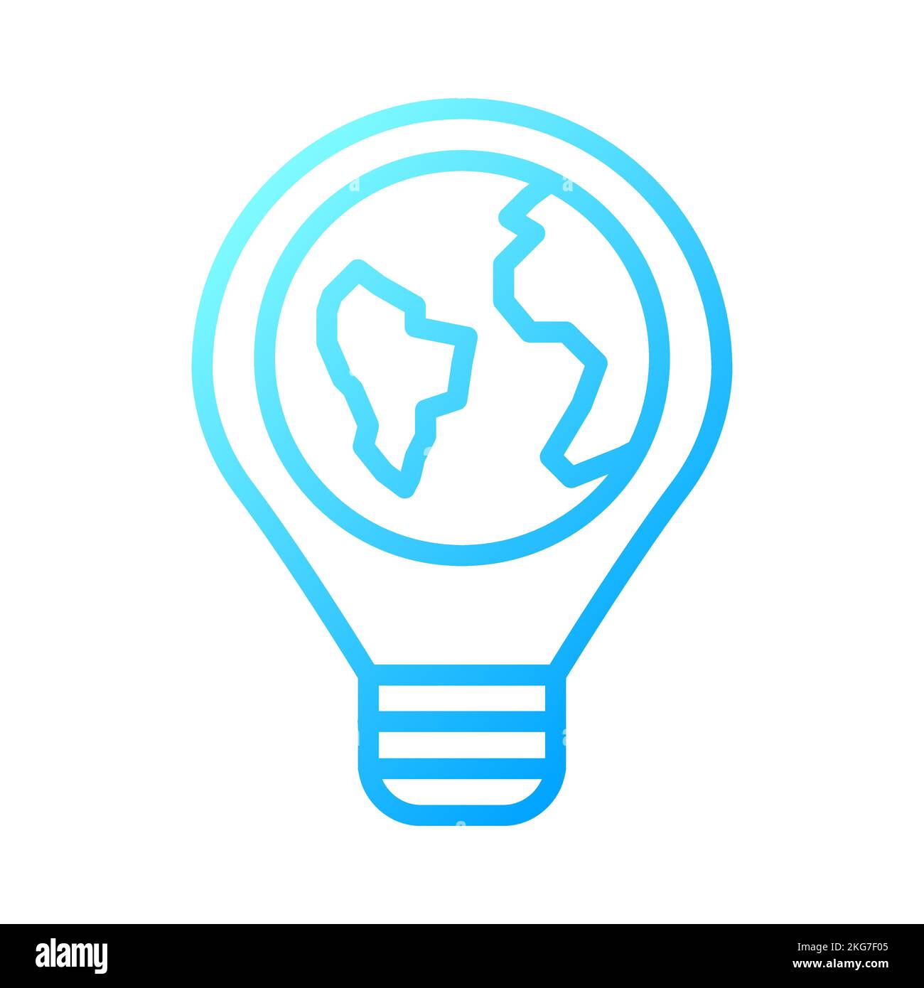 Global innovation pixel perfect gradient linear vector icon Stock ...