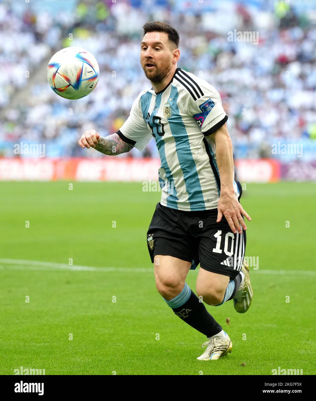 Argentina's Lionel Messi during the FIFA World Cup Group C match at ...