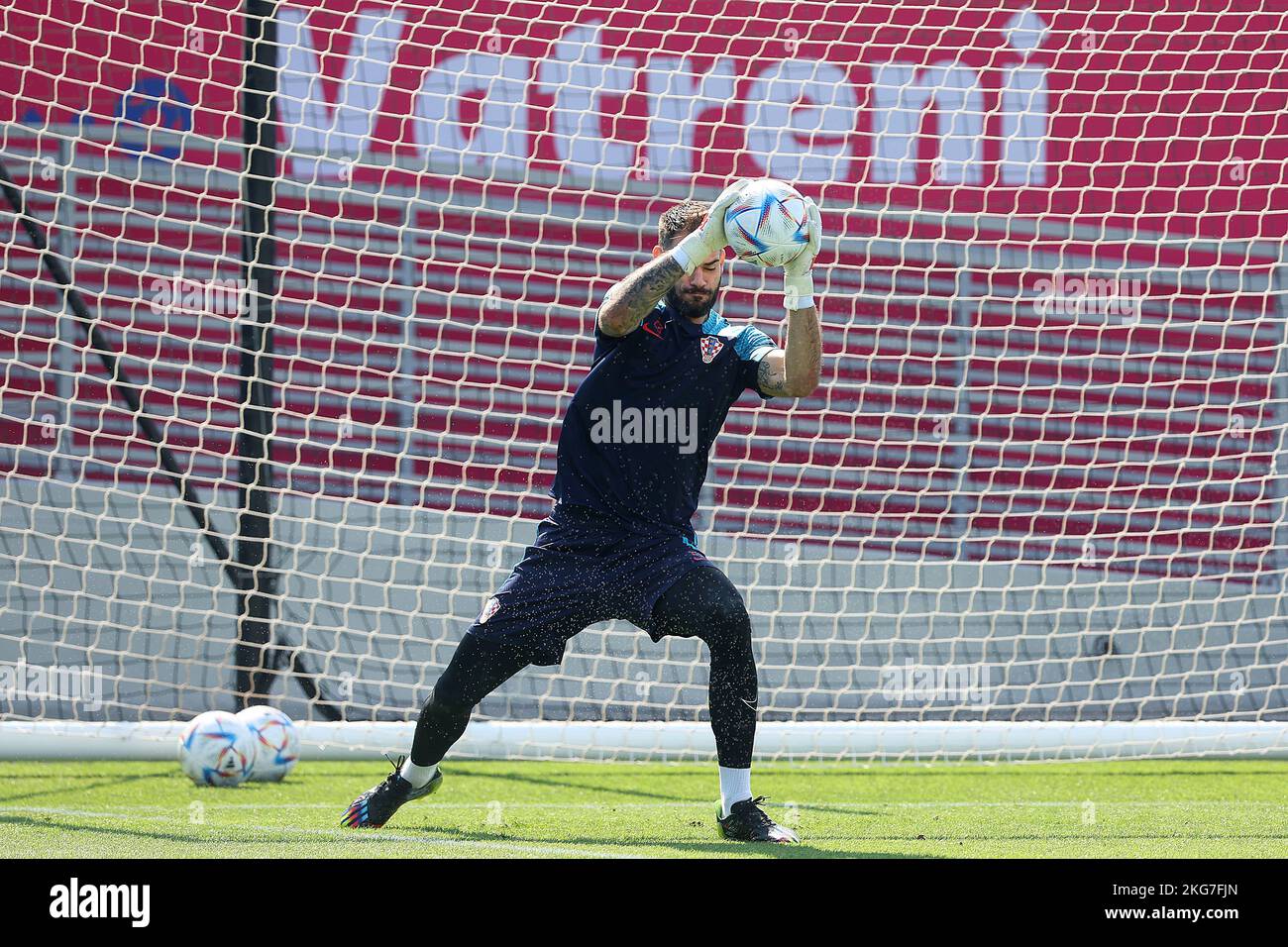 DOHA, QATAR - NOVEMBER 22: Goalkeeper of Croatia Ivica Ivusic during ...