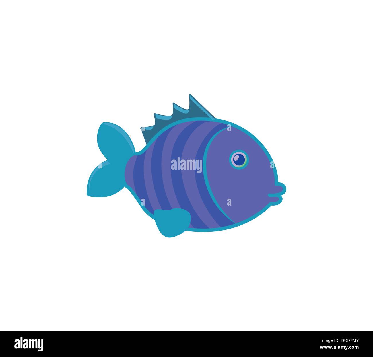 Cartoon fish. Vector clip art illustration. Tropical fish Stock Vector ...
