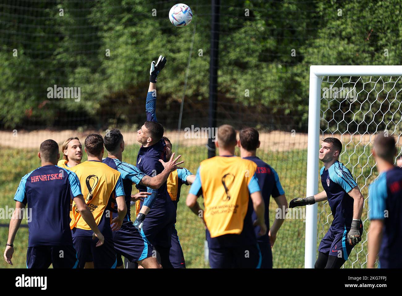 DOHA, QATAR - NOVEMBER 22: Ivo Grbic of Croatia during the Croatia ...