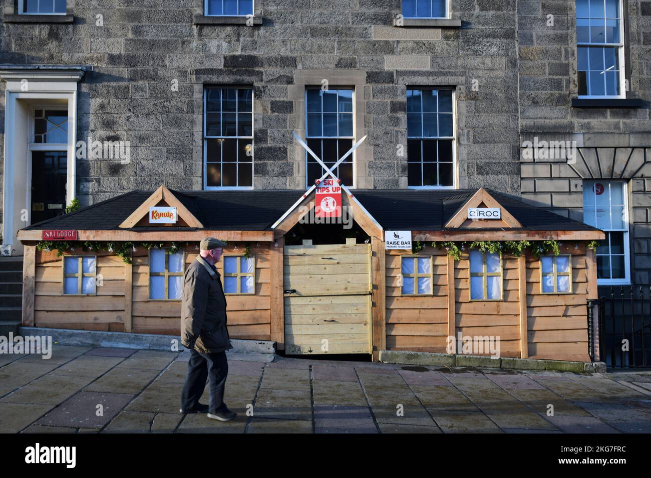 Edinburgh Scotland, UK 21 November 2022. Temporary Edinburgh Christmas ...