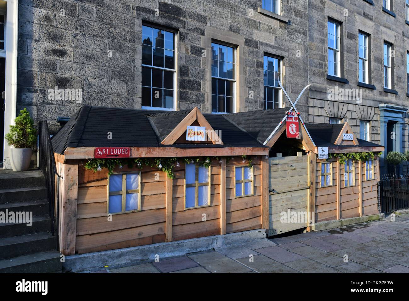 Edinburgh Scotland, UK 21 November 2022. Temporary Edinburgh Christmas ...