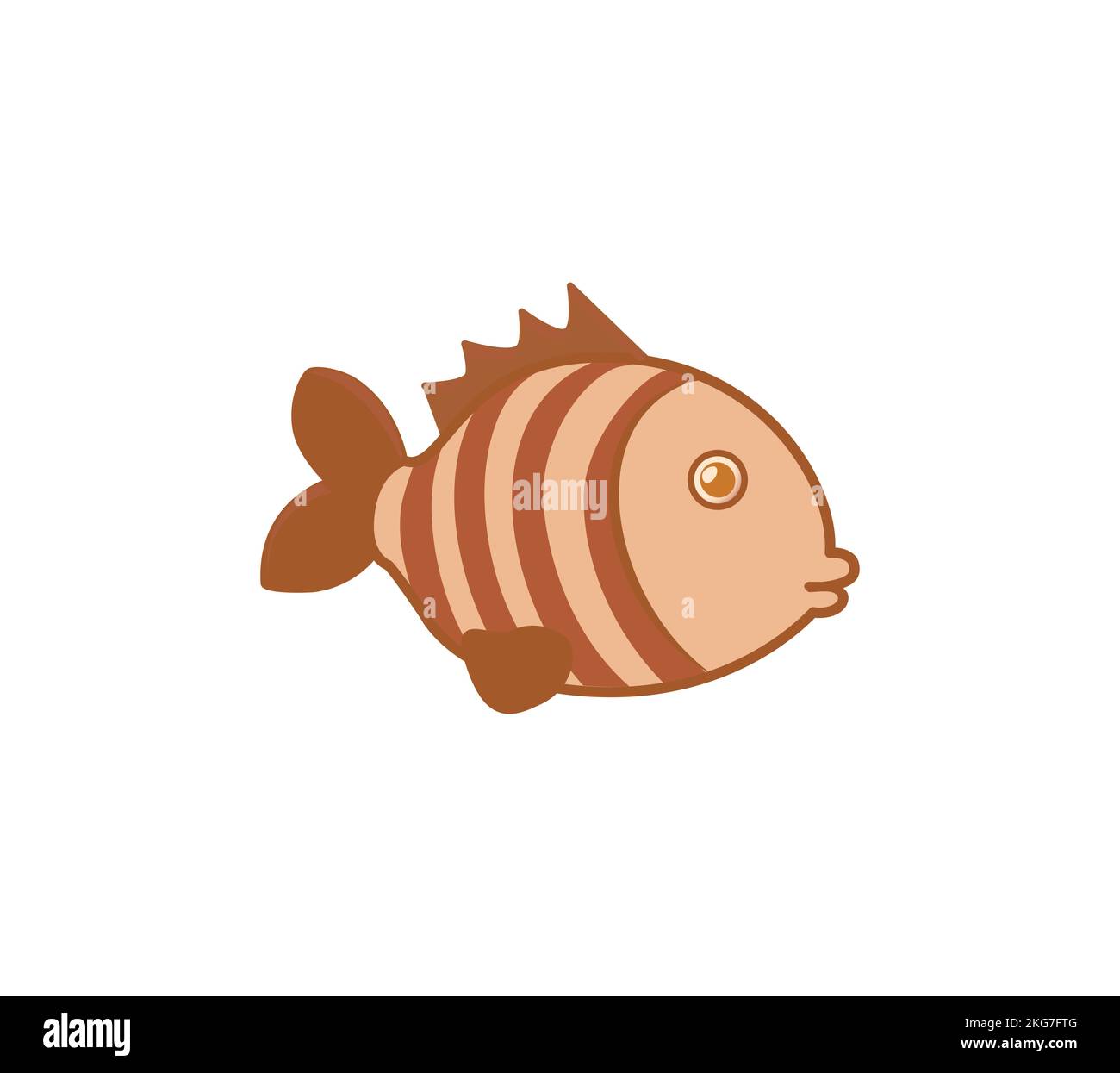 Cartoon fish. Vector clip art illustration. Tropical fish Stock Vector ...