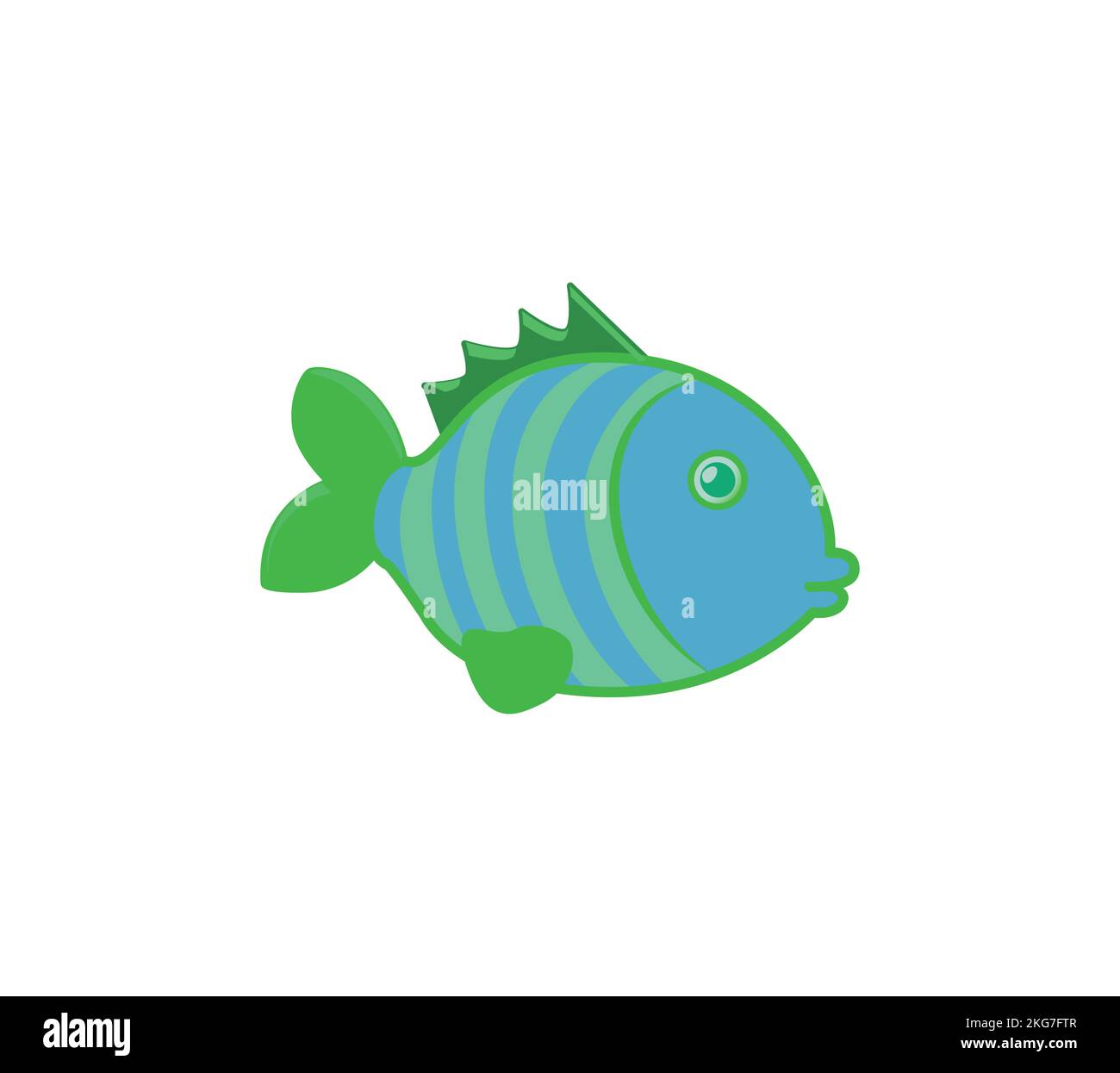 Cartoon fish. Vector clip art illustration. Tropical fish Stock Vector ...