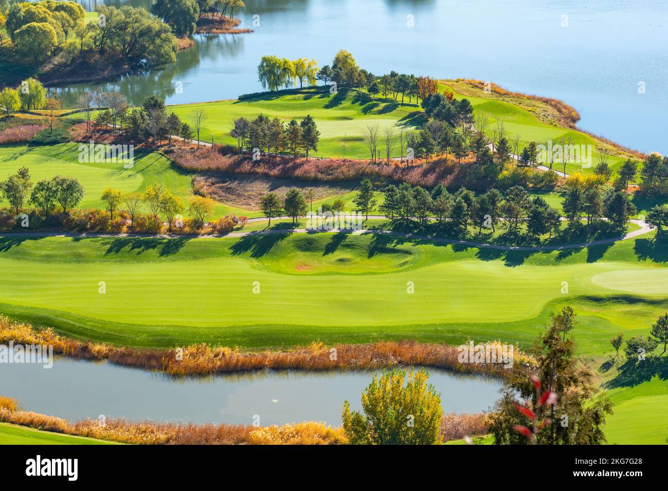 Aerial Photos show the gorgeous views of Yanqi Lakeside in Beijing ...