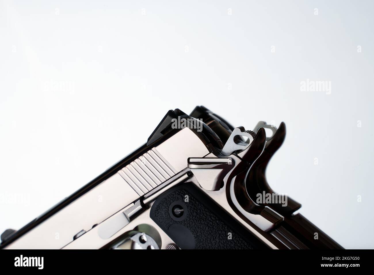 Silver handgun hi-res stock photography and images - Alamy