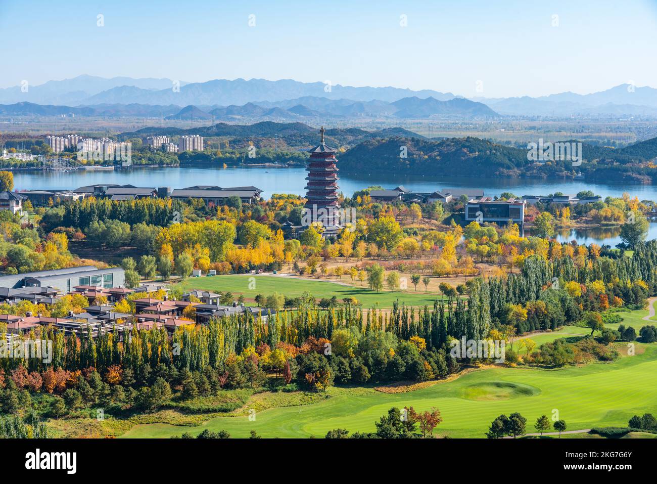 Aerial Photos show the gorgeous views of Yanqi Lakeside in Beijing ...