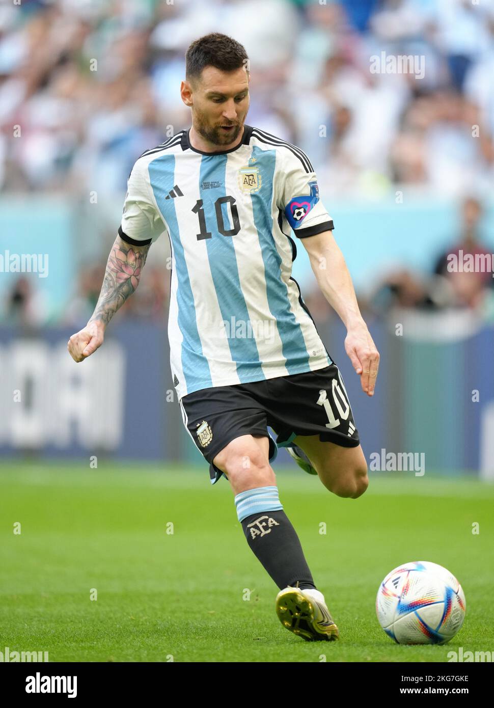 Argentina's Lionel Messi during the FIFA World Cup Group C match at ...