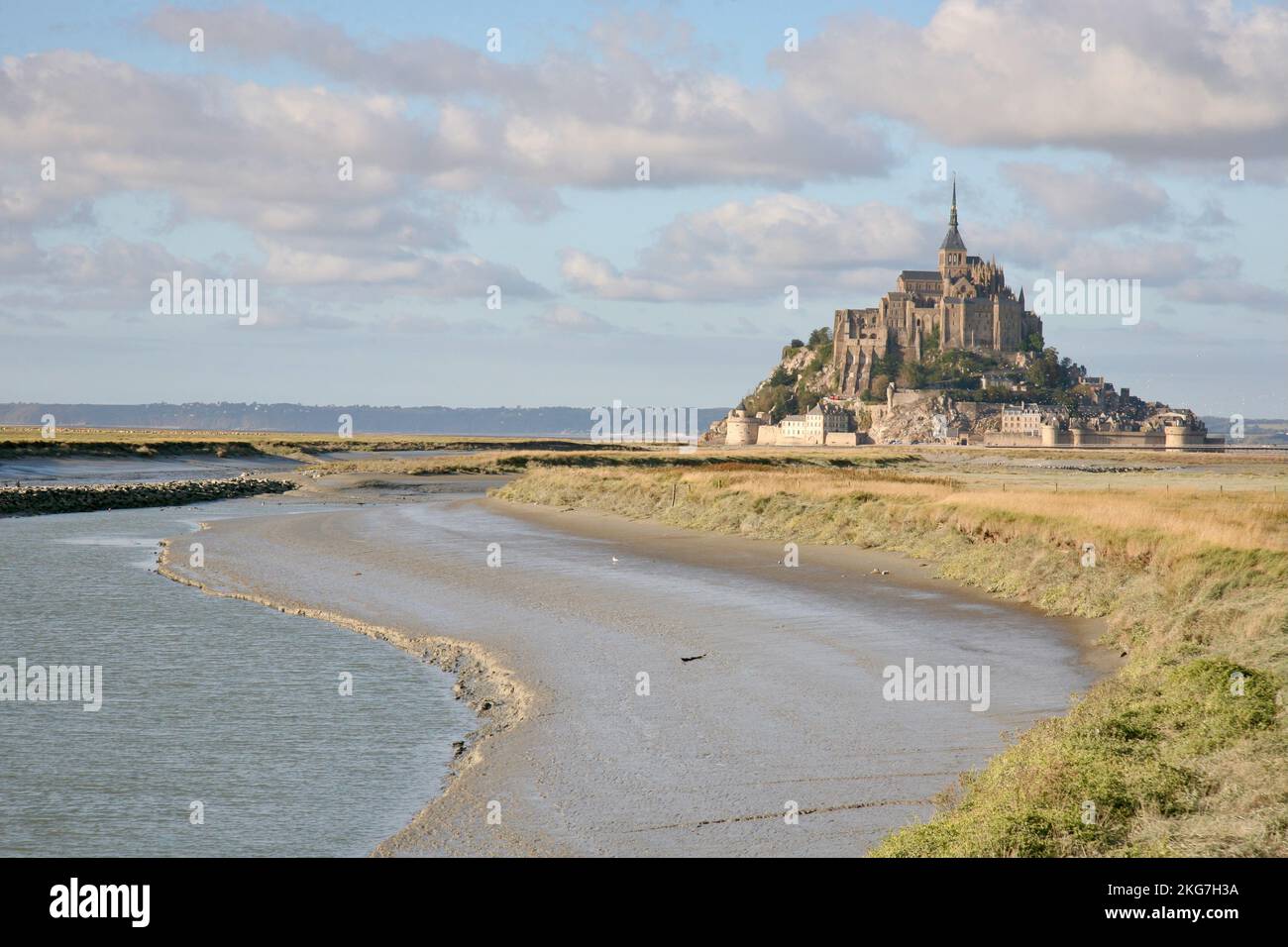 A view of Le Mont Saint Michael on the Normandy coast, France, Europe Stock Photo - Alamy