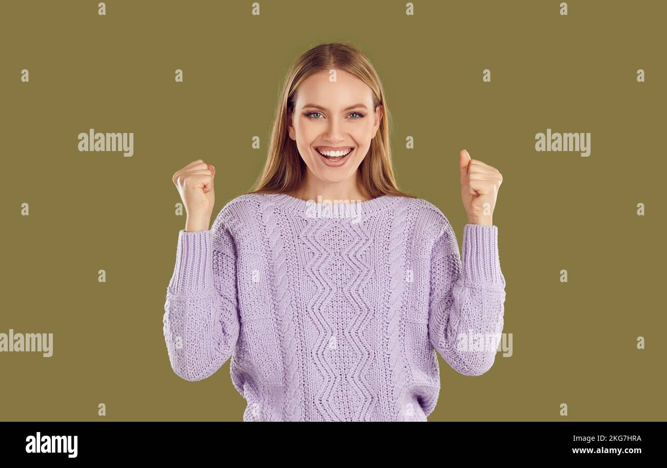 Overjoyed woman hi-res stock photography and images - Alamy