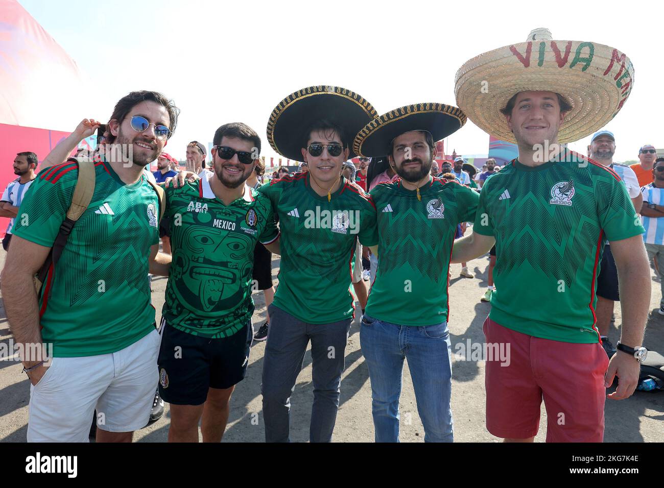 Doha, Qatar. 22nd Nov, 2022. Supproters watch match between Argentina ...