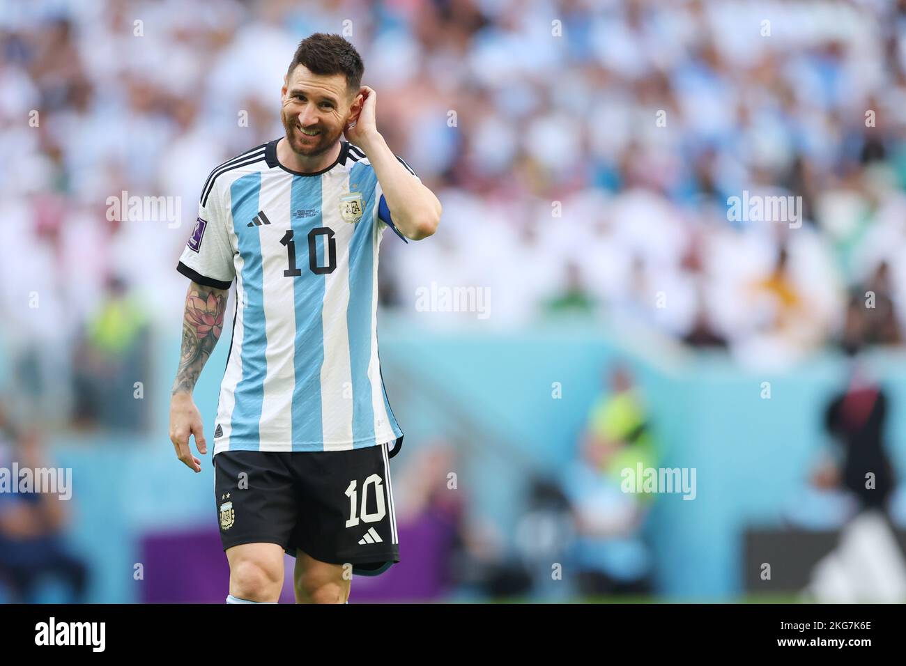 Lusail, Qatar. 22nd Nov, 2022. Lionel Messi (ARG) Football/Soccer: FIFA ...