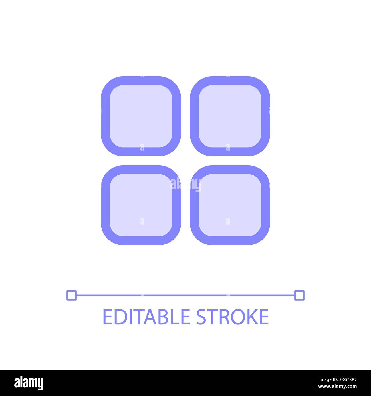 Mobile app menu pixel perfect glassmorphism ui icon Stock Vector Image ...