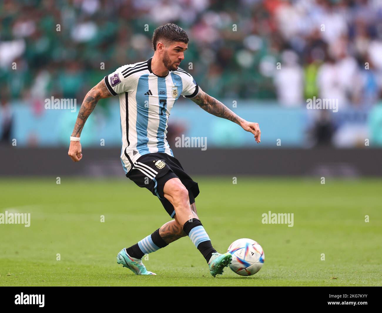 Doha, Qatar. 22nd Nov, 2022. Rodrigo De Paul of Argentina in action ...