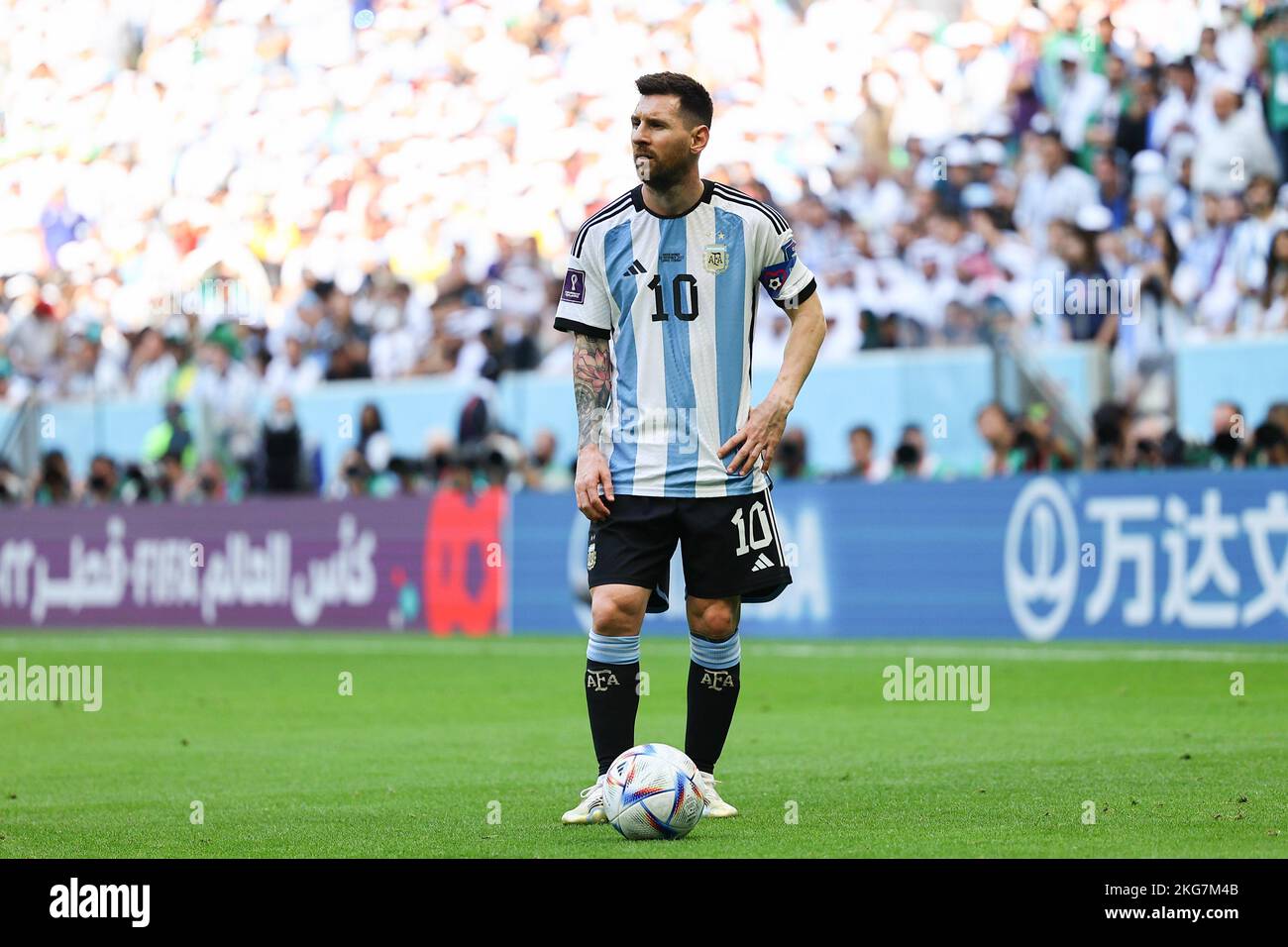 Lionel Messi during the FIFA World Cup Qatar 2022 Group C match between ...