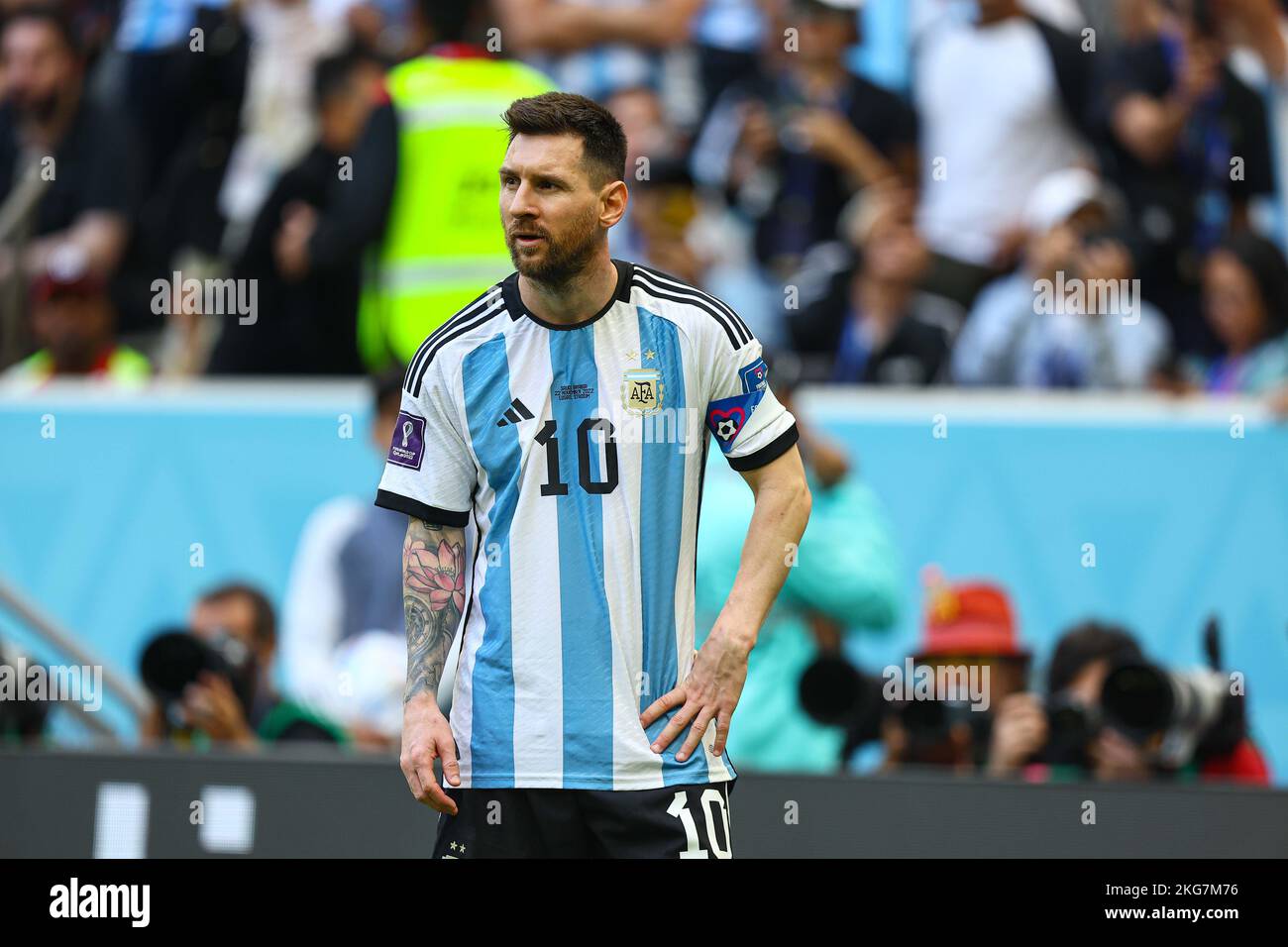 Lionel Messi during the FIFA World Cup Qatar 2022 Group C match between ...