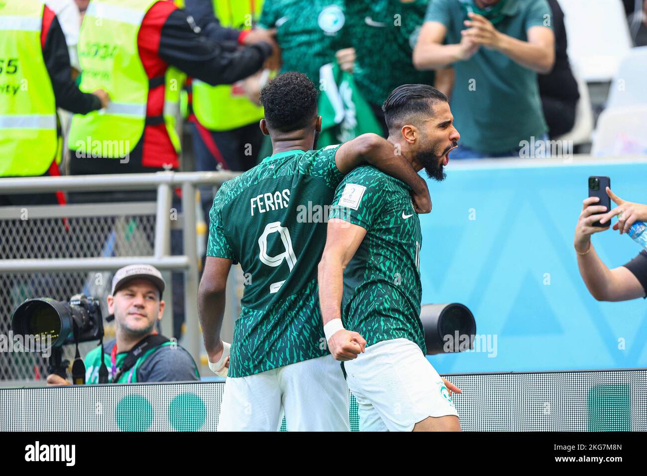 Saleh Alshehri during the FIFA World Cup Qatar 2022 Group C match ...