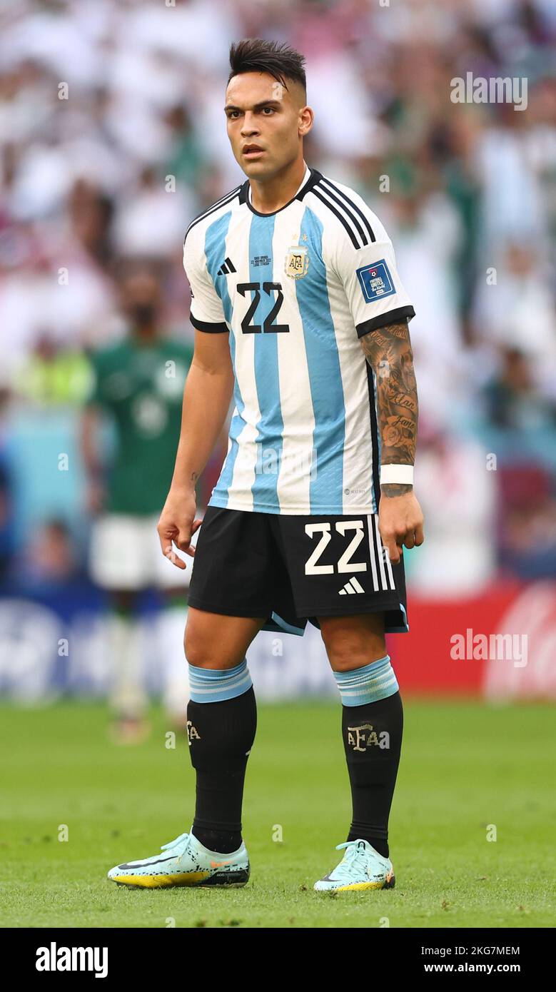 Doha, Qatar. 22nd Nov, 2022. Lautaro Martinez of Argentina during the ...