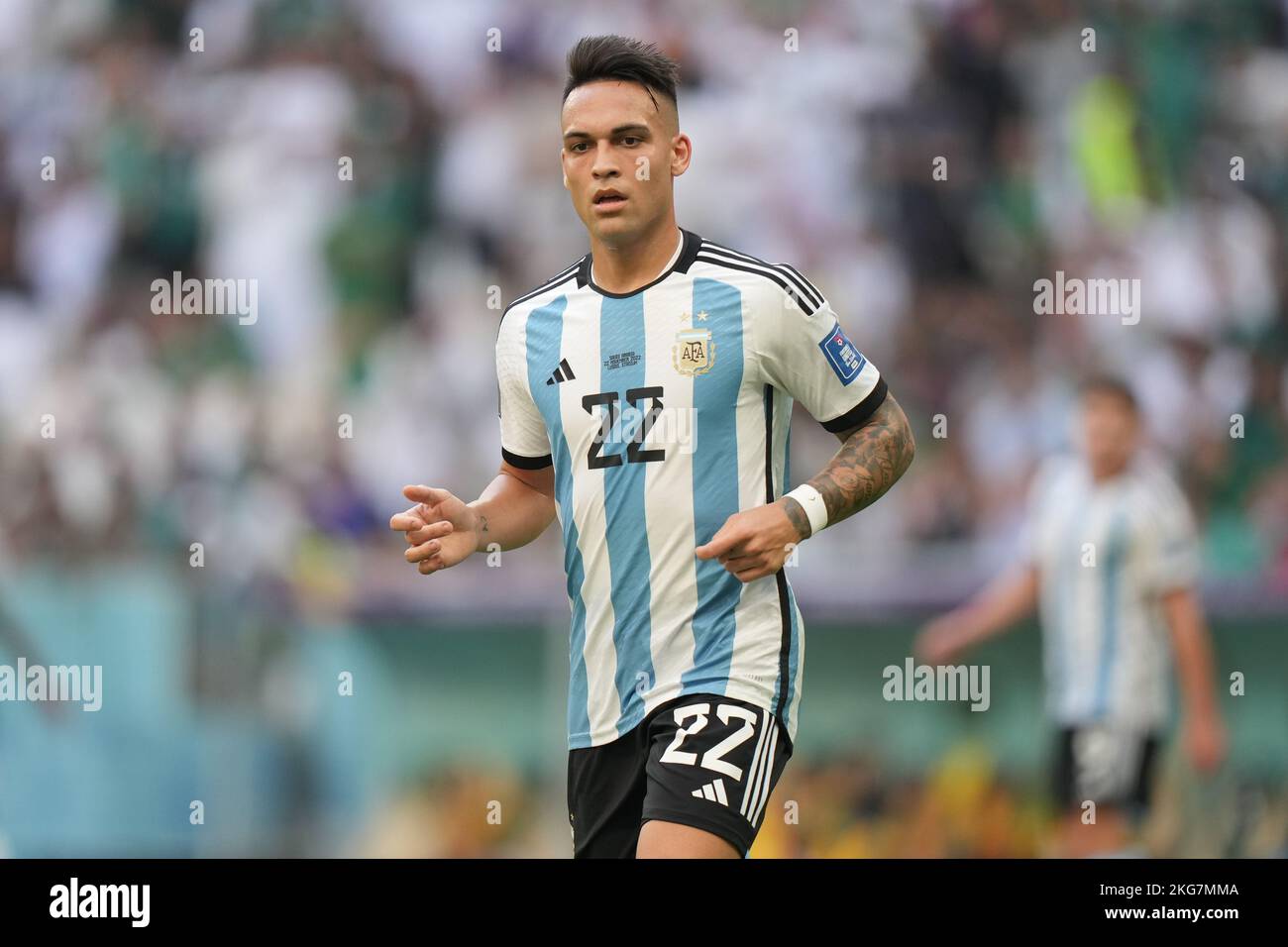 Lautaro Martinez of Argentina during the Qatar 2022 World Cup match ...