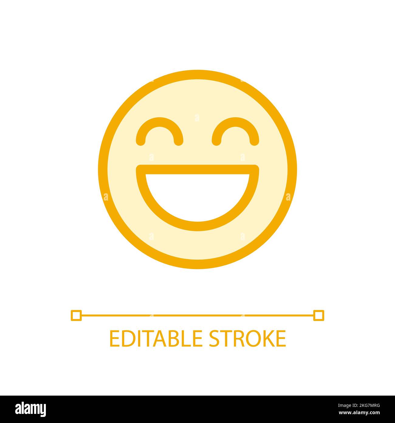 Laughing emoji pixel perfect glassmorphism ui icon Stock Vector Image ...